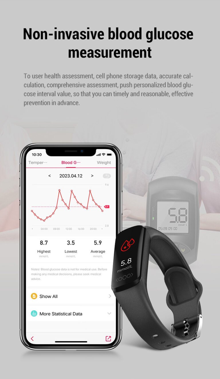 Diabetic Watch | Advanced Glucose Monitor Wrist Watch & Health Tracking ...