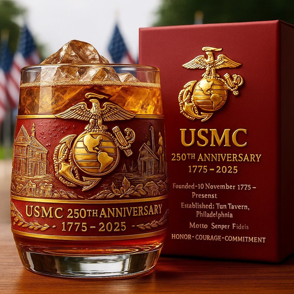 USMC 250th Anniversary Glass - Cowaudio