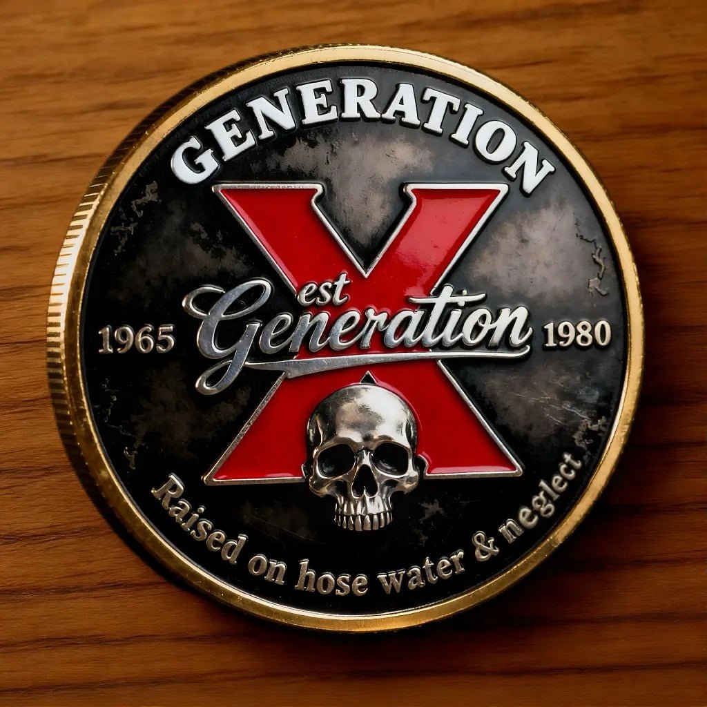 GEN X Coin The Ultimate Tribute to the Badass Generation - Cowaudio